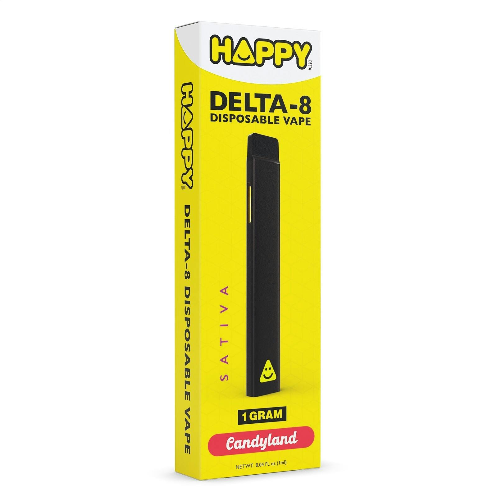 HAPPY Delta: Happy Delta - Candyland Disposable Vape - Sativa | Leafly