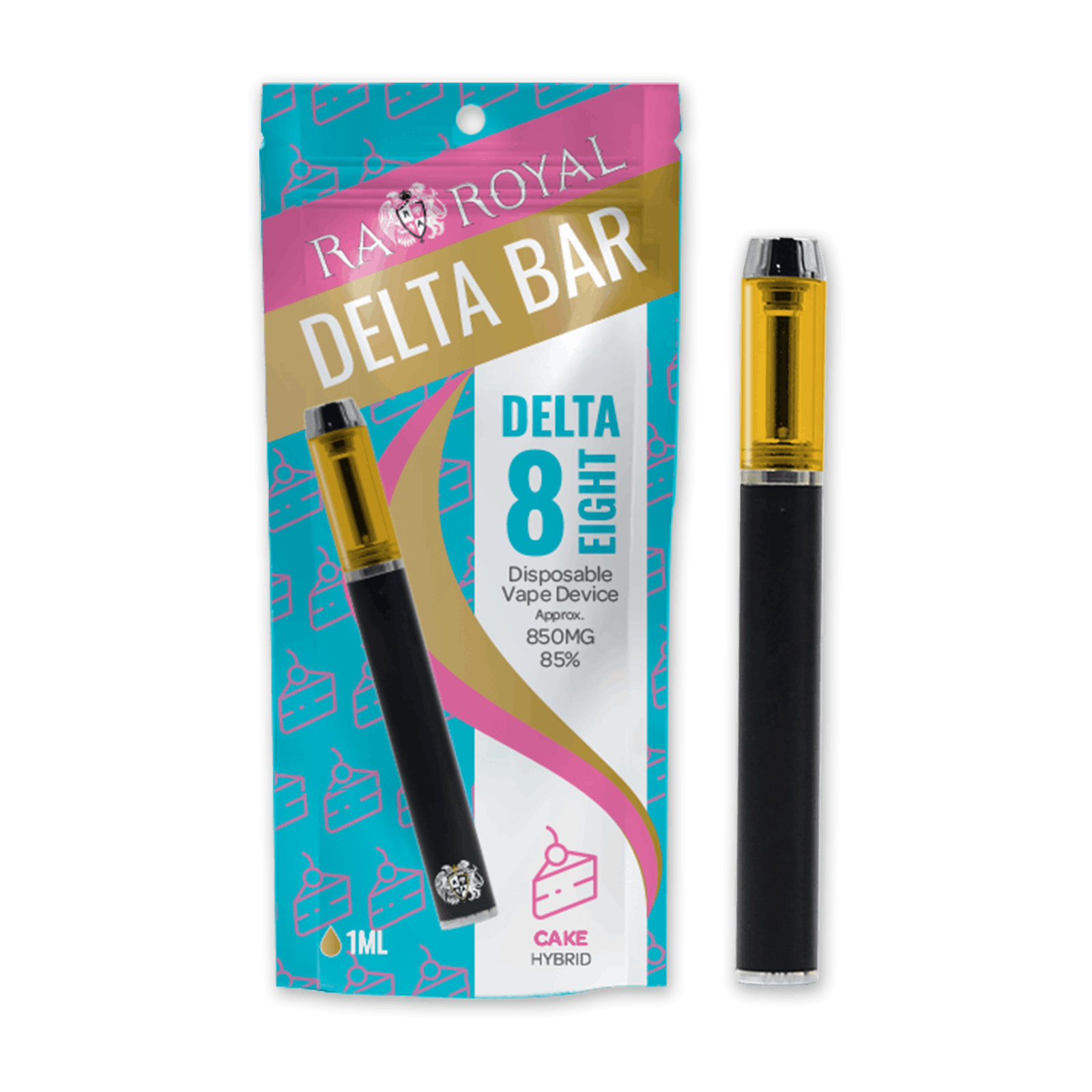 RA Royal: R.A. Royal Delta-8 Vape Pen: Cake (Hybrid) | Leafly