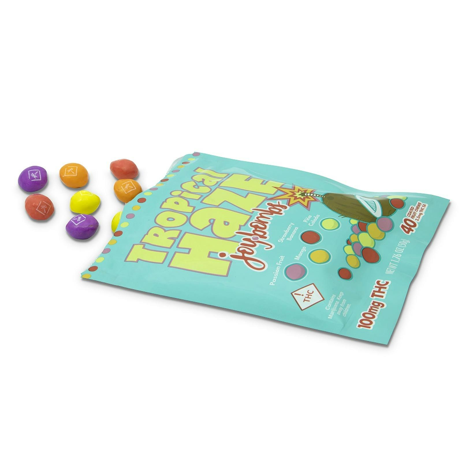 Joyibles: Joy Bombs Tropical Haze (40pk) - 2.5mg THC ea (100mg Total ...