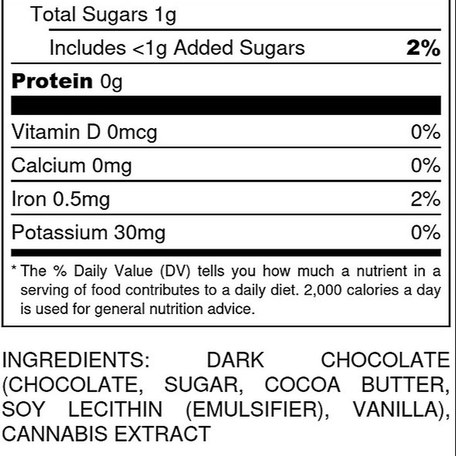 Haze & Main: Haze & Main Dark Chocolate Bar 250mg | Leafly