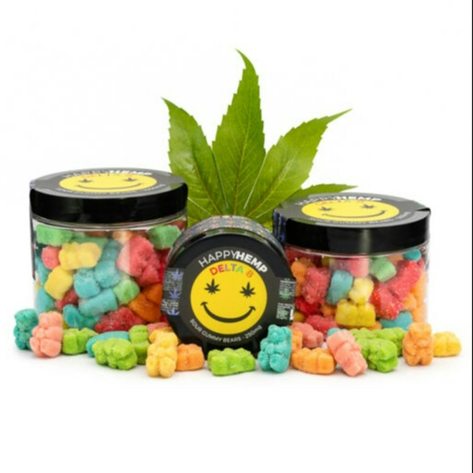 Happy Hemp: Delta-8 Sour Bears | Leafly