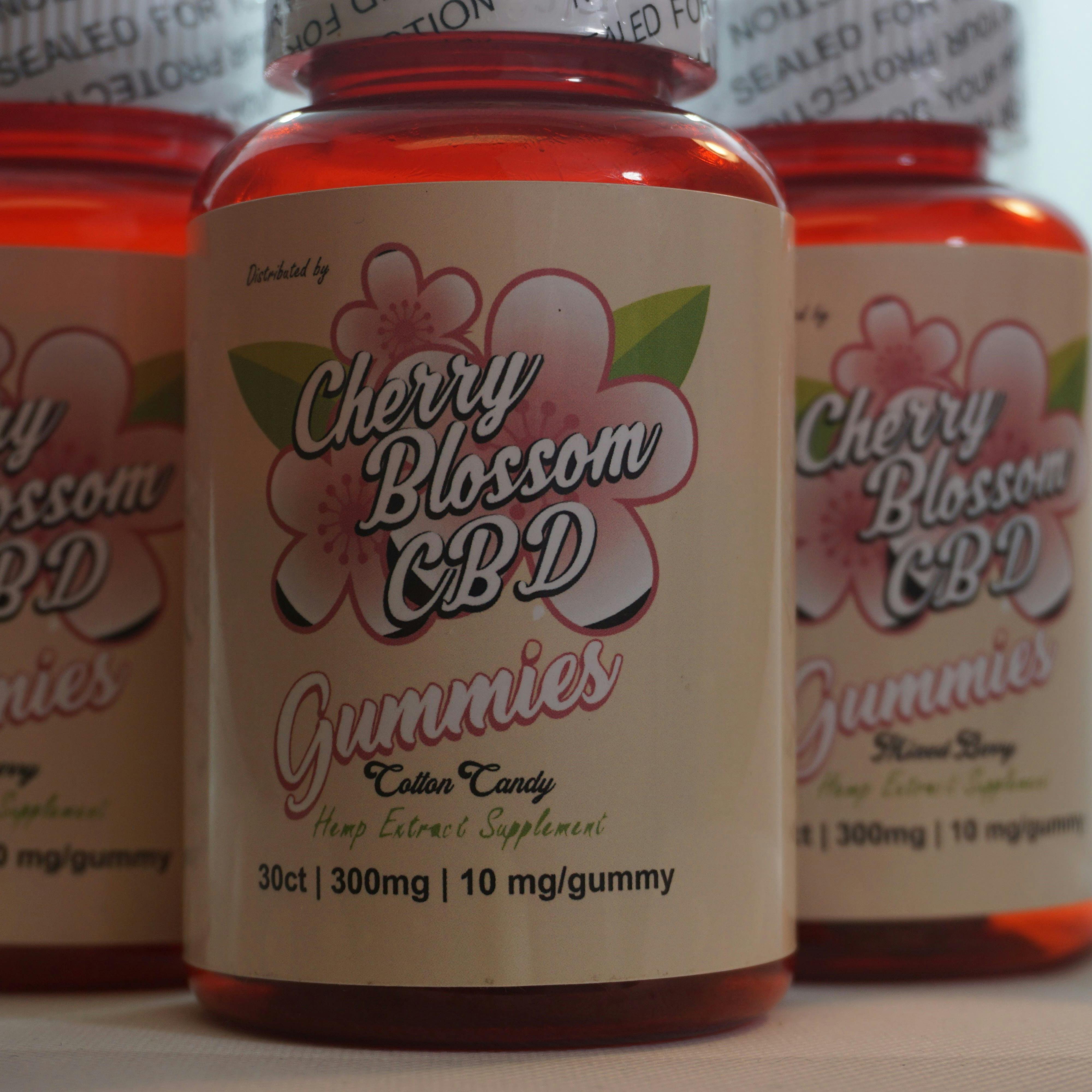 Cherry Blossom CBD: Strawberry Gummies, 300 MG total CBD | Leafly