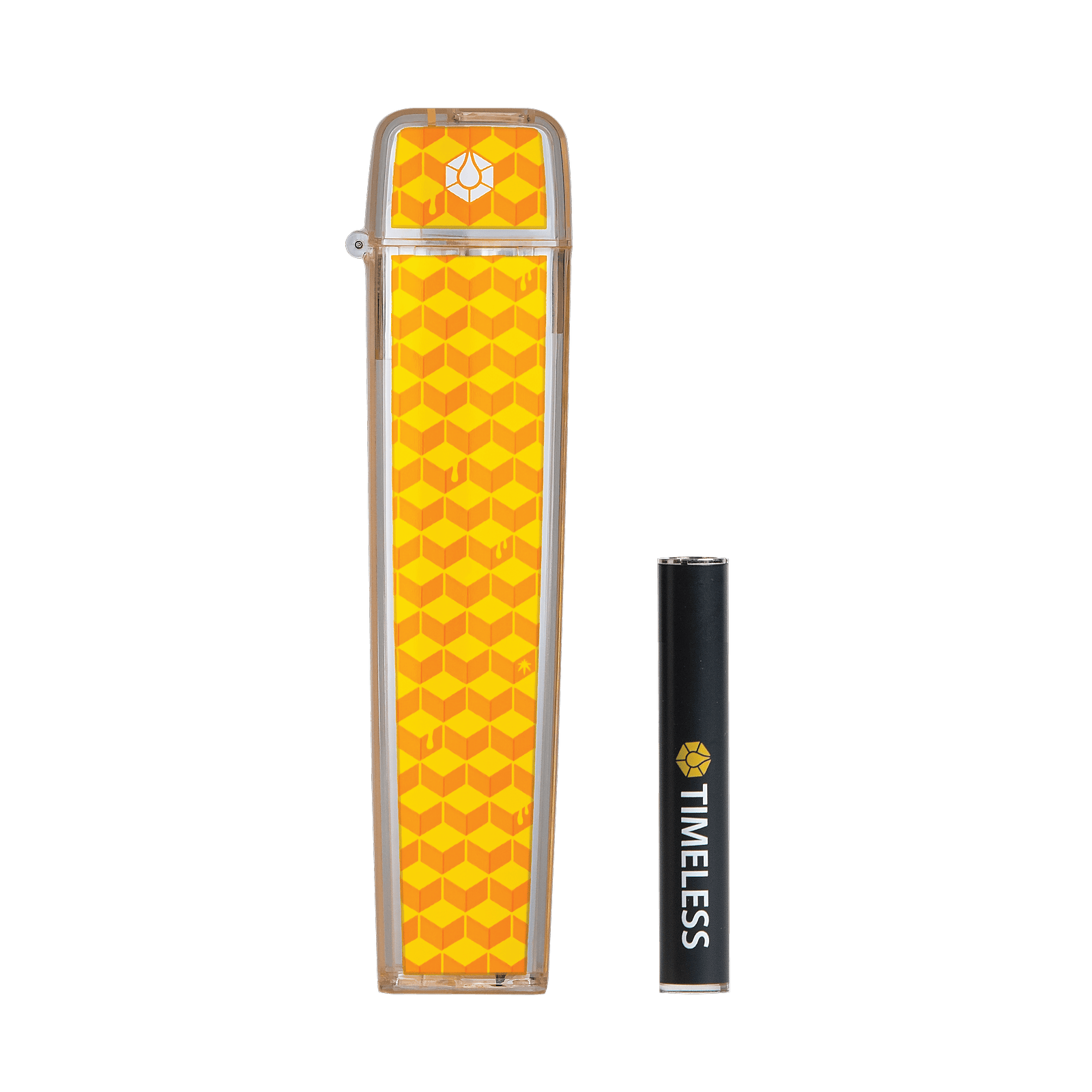 Timeless Vapes: Timeless Yellow Flip Case & Battery Combo 1000mg | Leafly