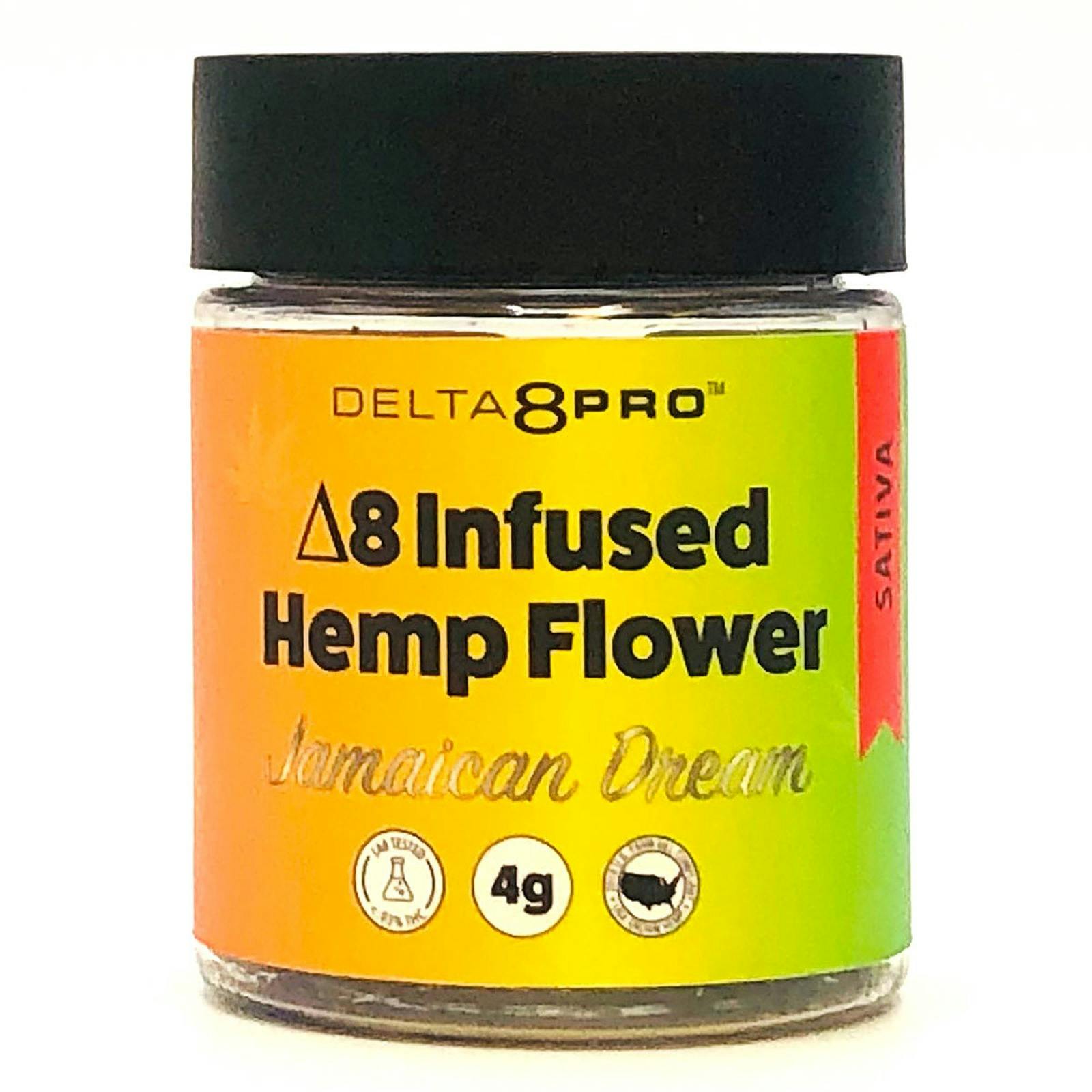Delta 8 Pro Delta 8 Thc Infused Hemp Flower 4g Jamaican Dream Leafly
