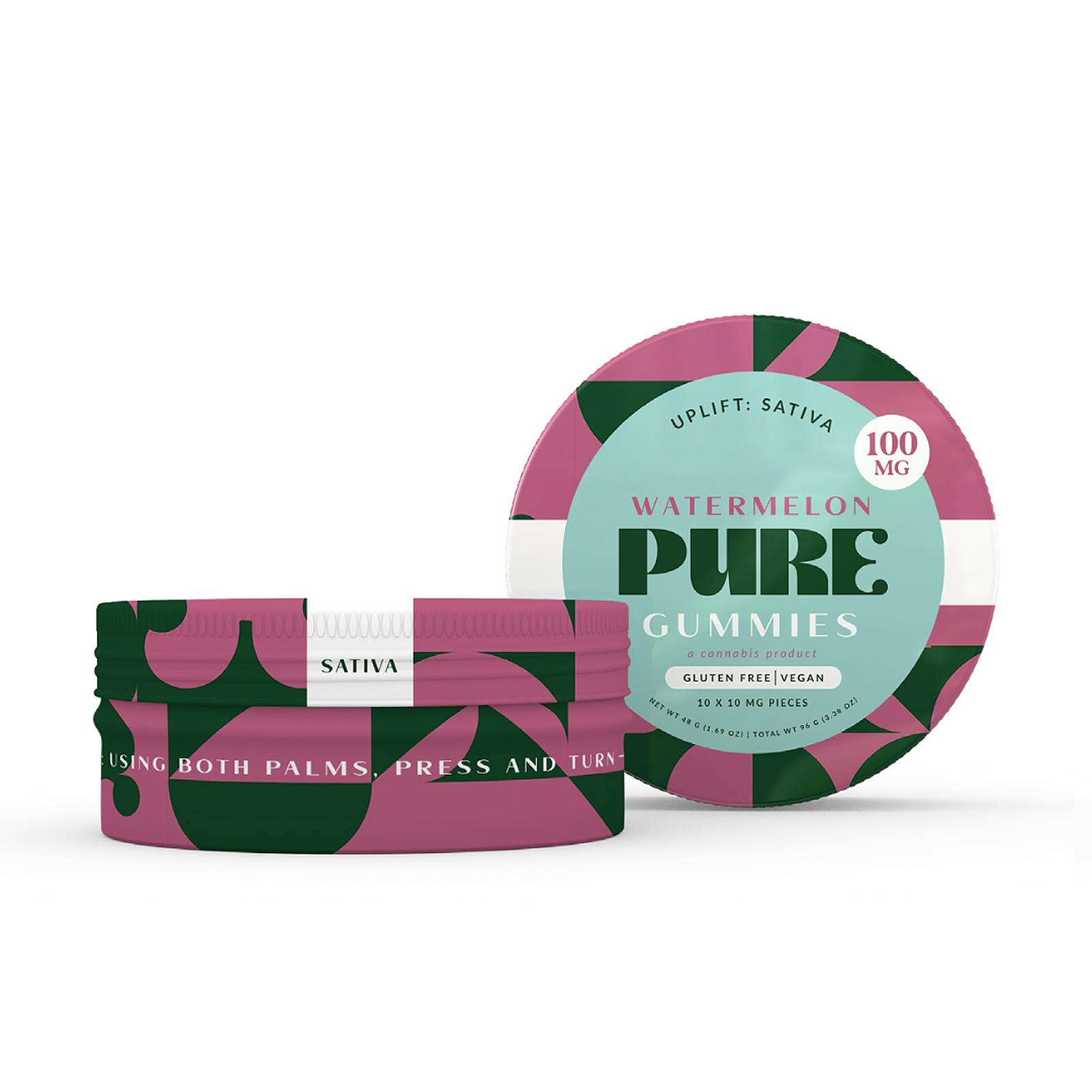 Pure Edibles: Pure Gummies 100mg Watermelon | Leafly
