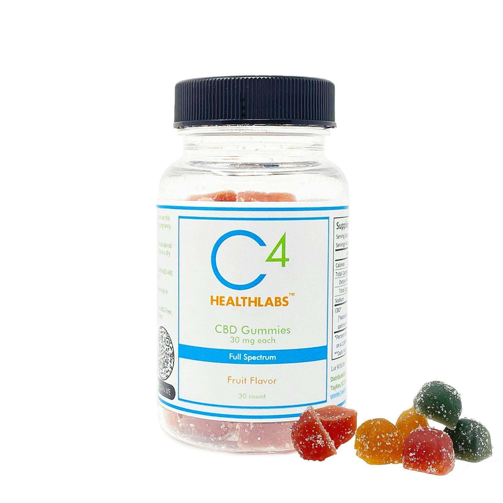 C4 Healthlabs: Full Spectrum CBD Gummies (30mg chews) | Leafly