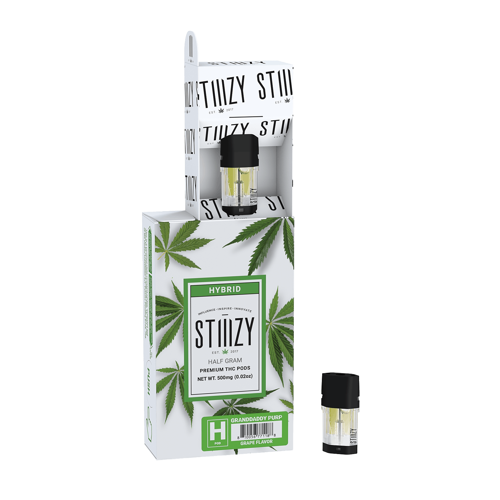 STIIIZY: Granddaddy Purp - Premium THC POD 0.5G | Leafly