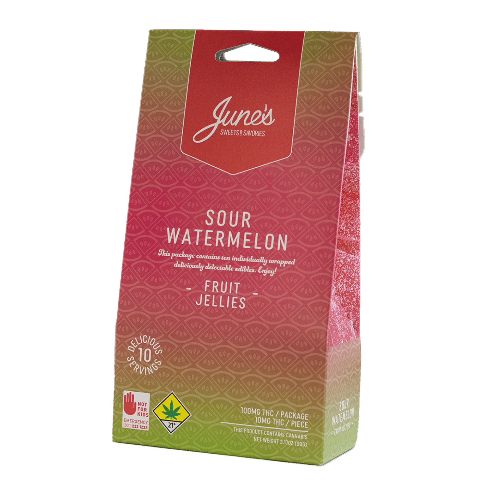 June’s Sweets & Savories: June’s Sour Watermelon Fruit Jellies : 100mg ...