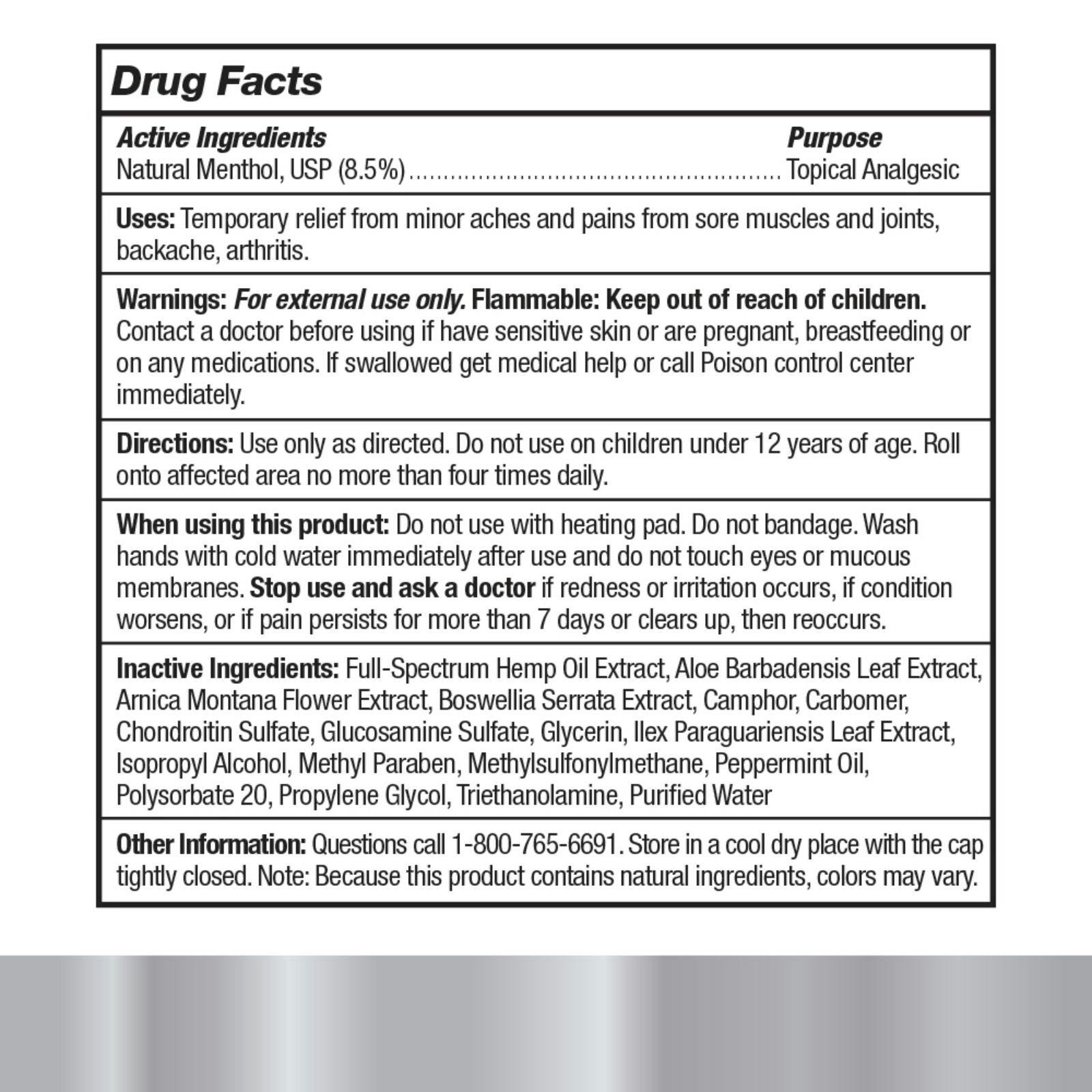 Omax® Health CBD: CryoFreeze CBD Pain Relief Roll-On | Leafly