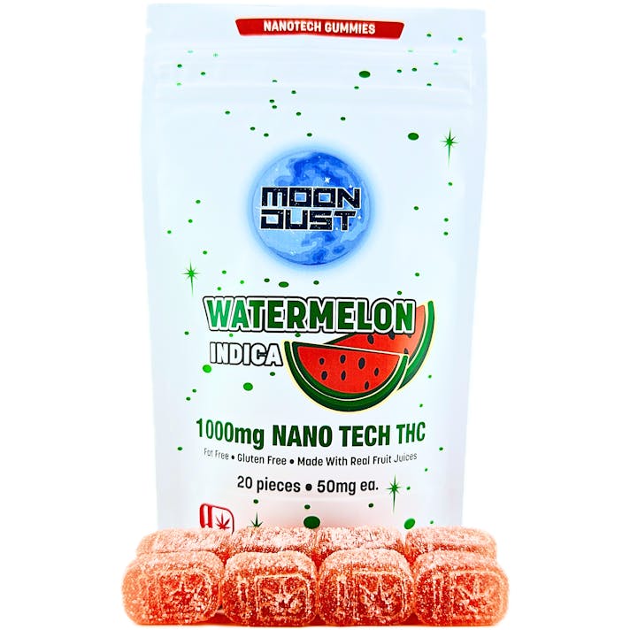 MOONDUST: 1000MG NANO THC GUMMIES - WATERMELON - INDICA | Leafly