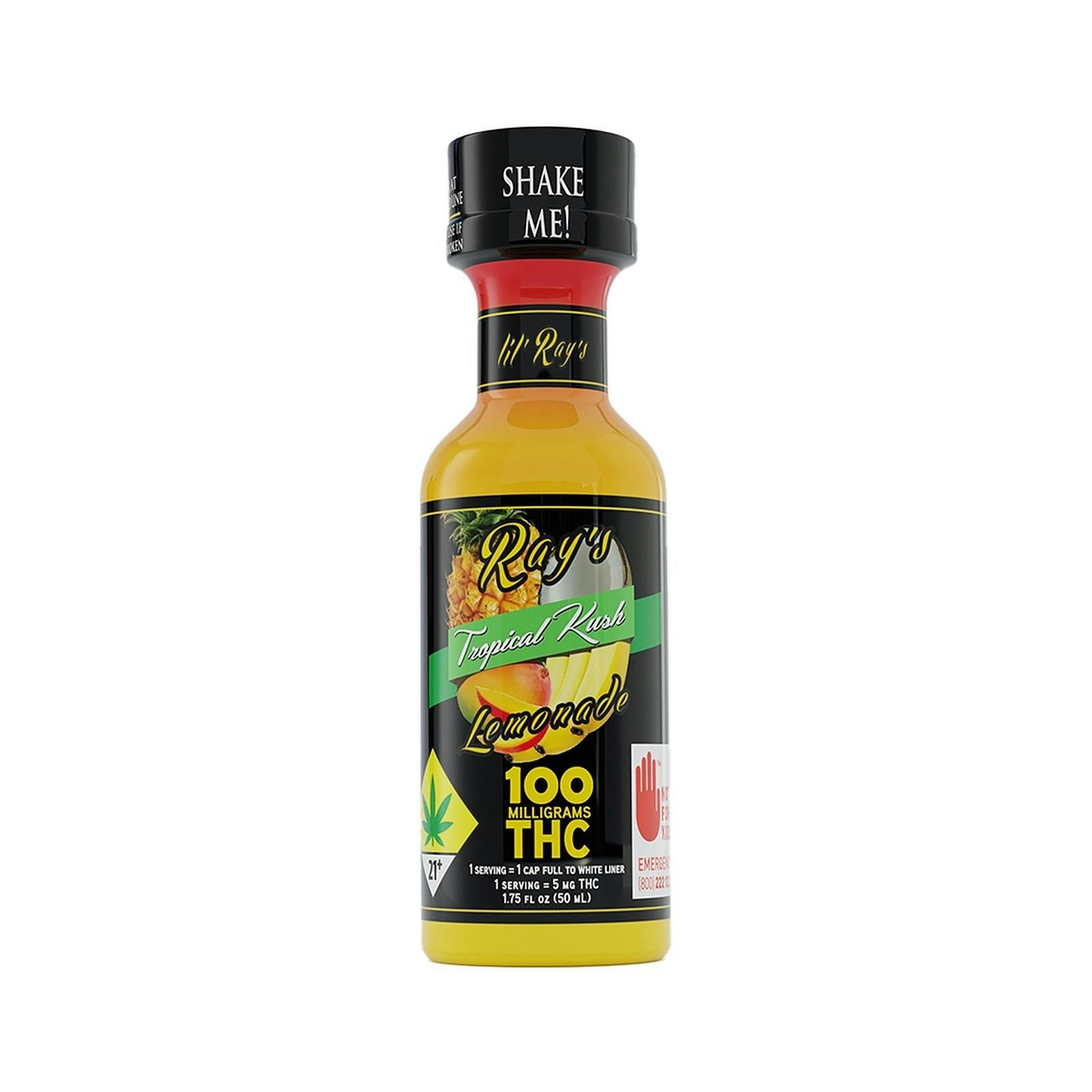 Ray's Lemonade: Tropical Kush lil' Ray's Lemonade 100mg THC | Leafly