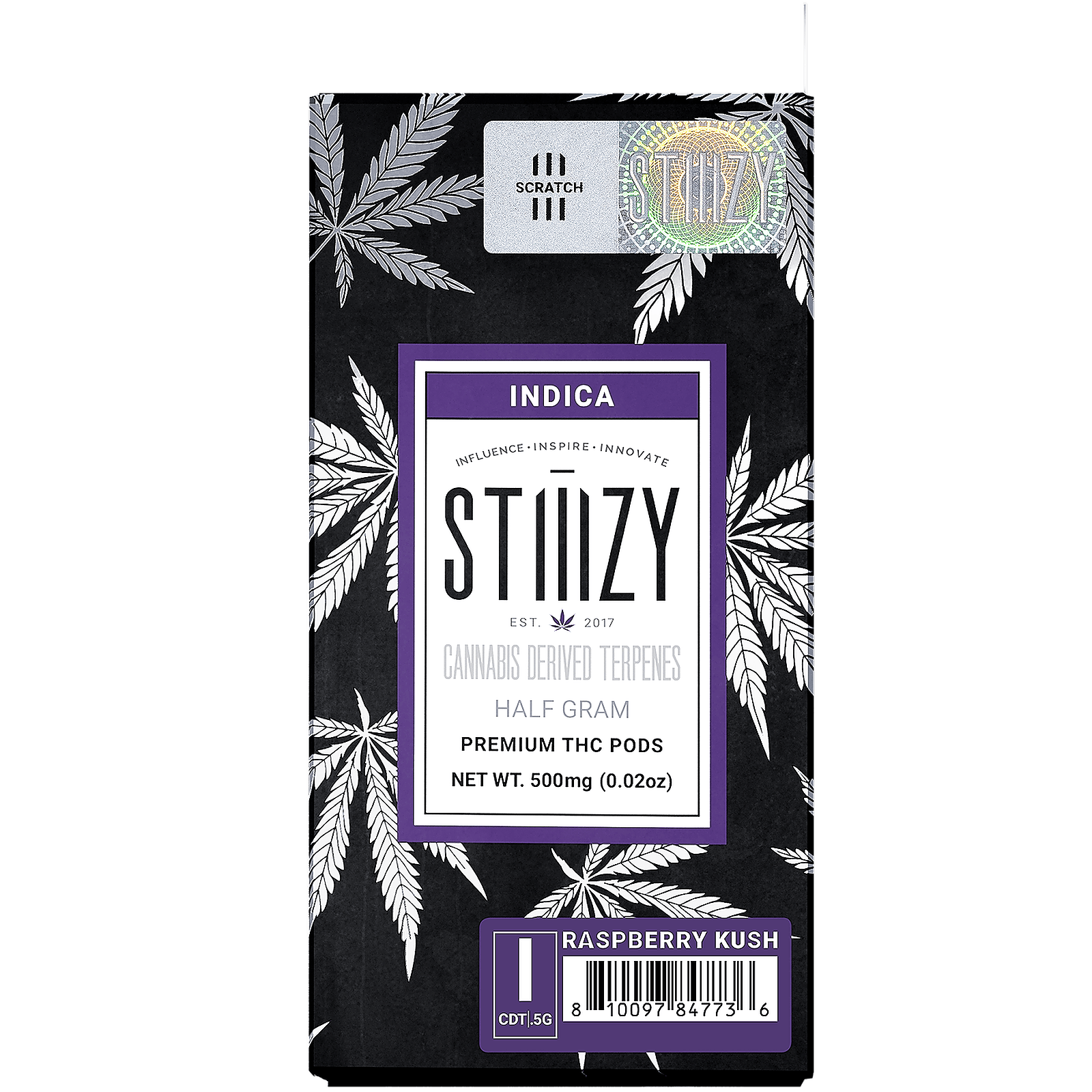 STIIIZY: RASPBERRY KUSH - CANNABIS DERIVED TERPENES .5G | Leafly