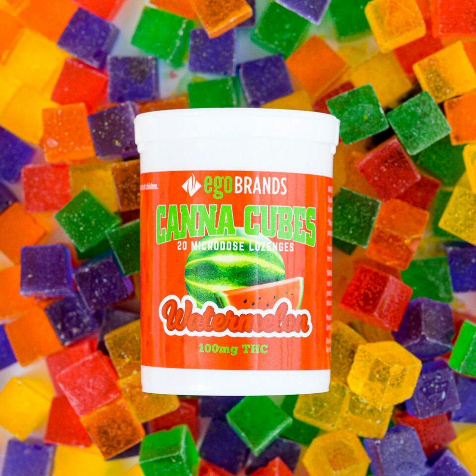 Evergreen Organix: Watermelon Canna Cubes - 100mg | Leafly