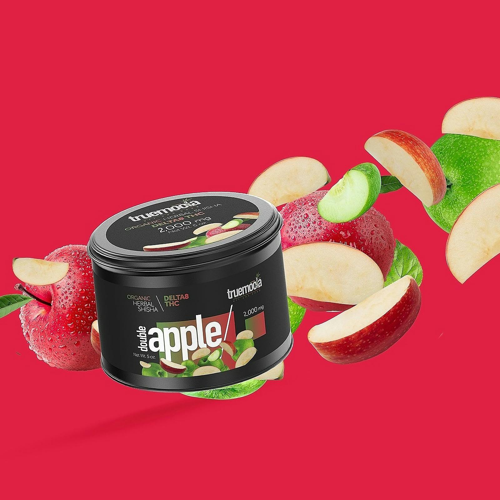 Truemoola: 2000mg - Double Apple - Organic Herbal Shisha | Leafly