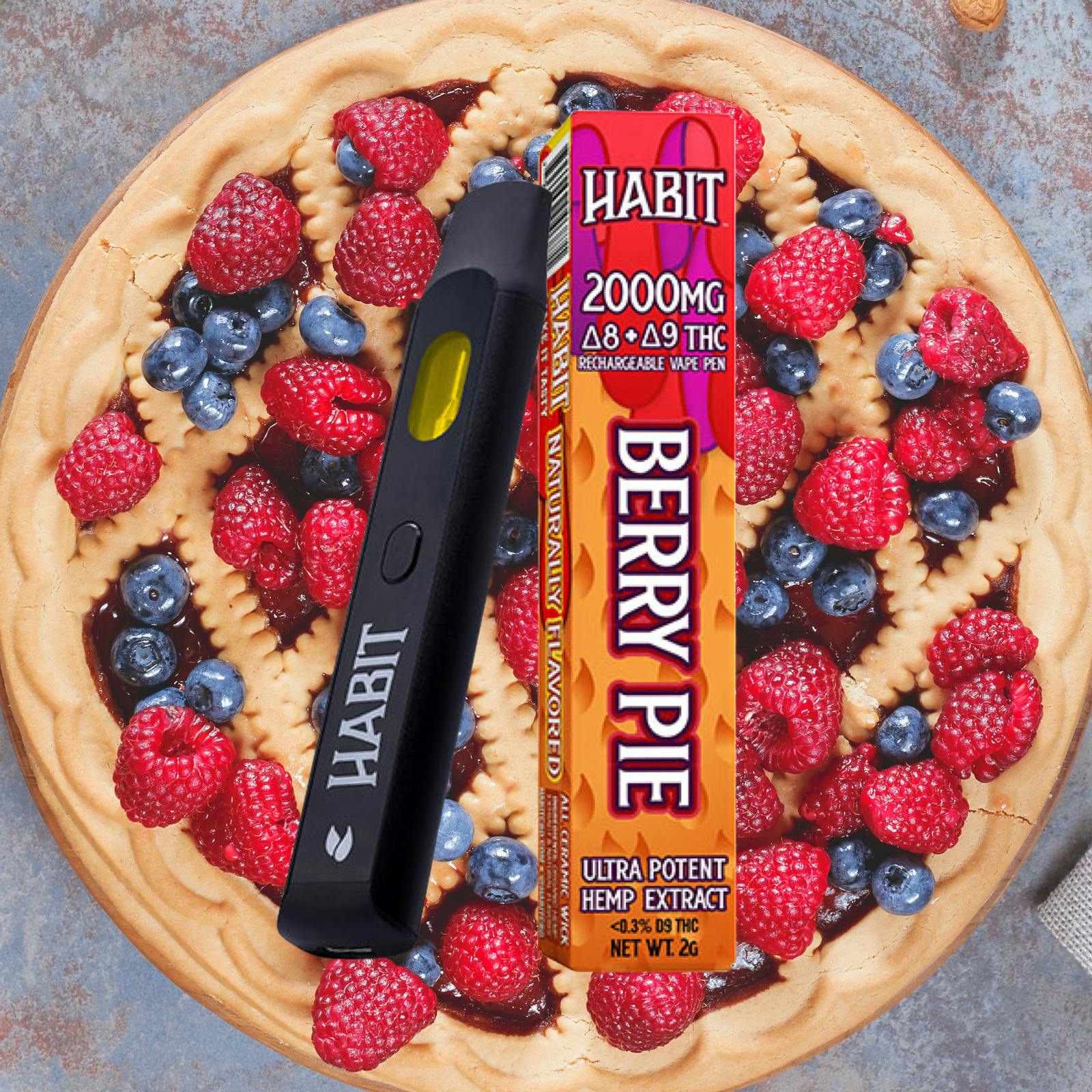 Luxe THC | 25% OFF with code LEAFLY: Berry Pie 2ml D8 + D9 THC Vape Pen ...