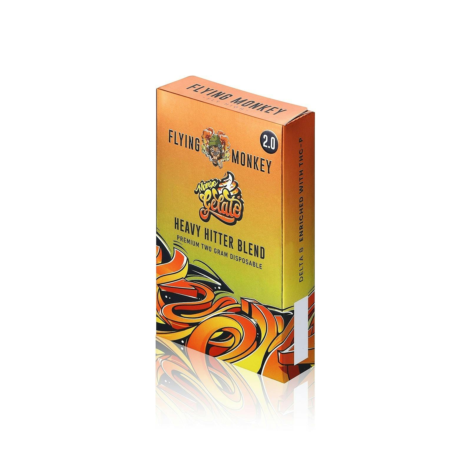 Flying Monkey: Heavy Hitter 2g Disposable Vape - Mango Gelato | Leafly