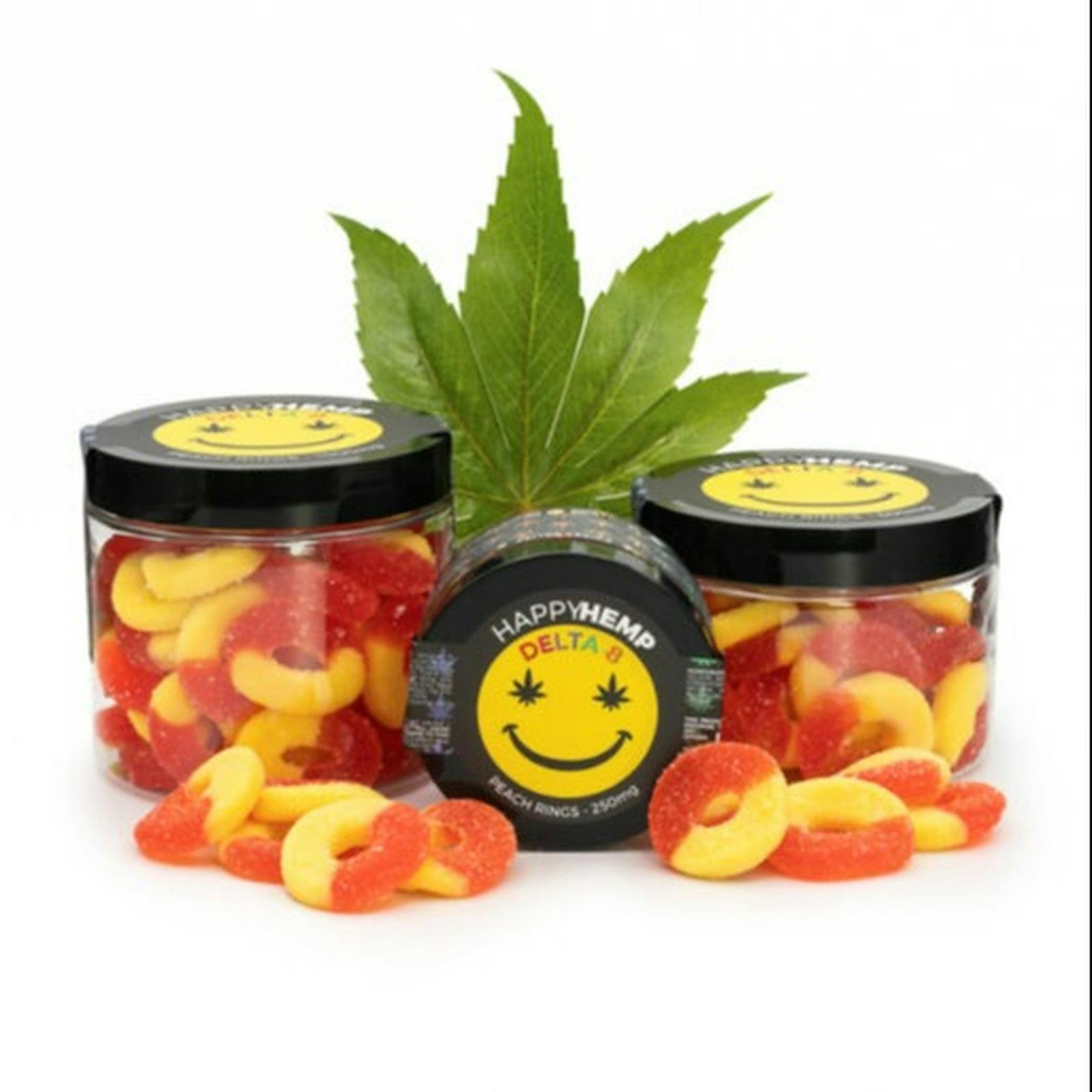 Happy Hemp: Delta 8 THC Peach Rings by Happy Hemp | Leafly