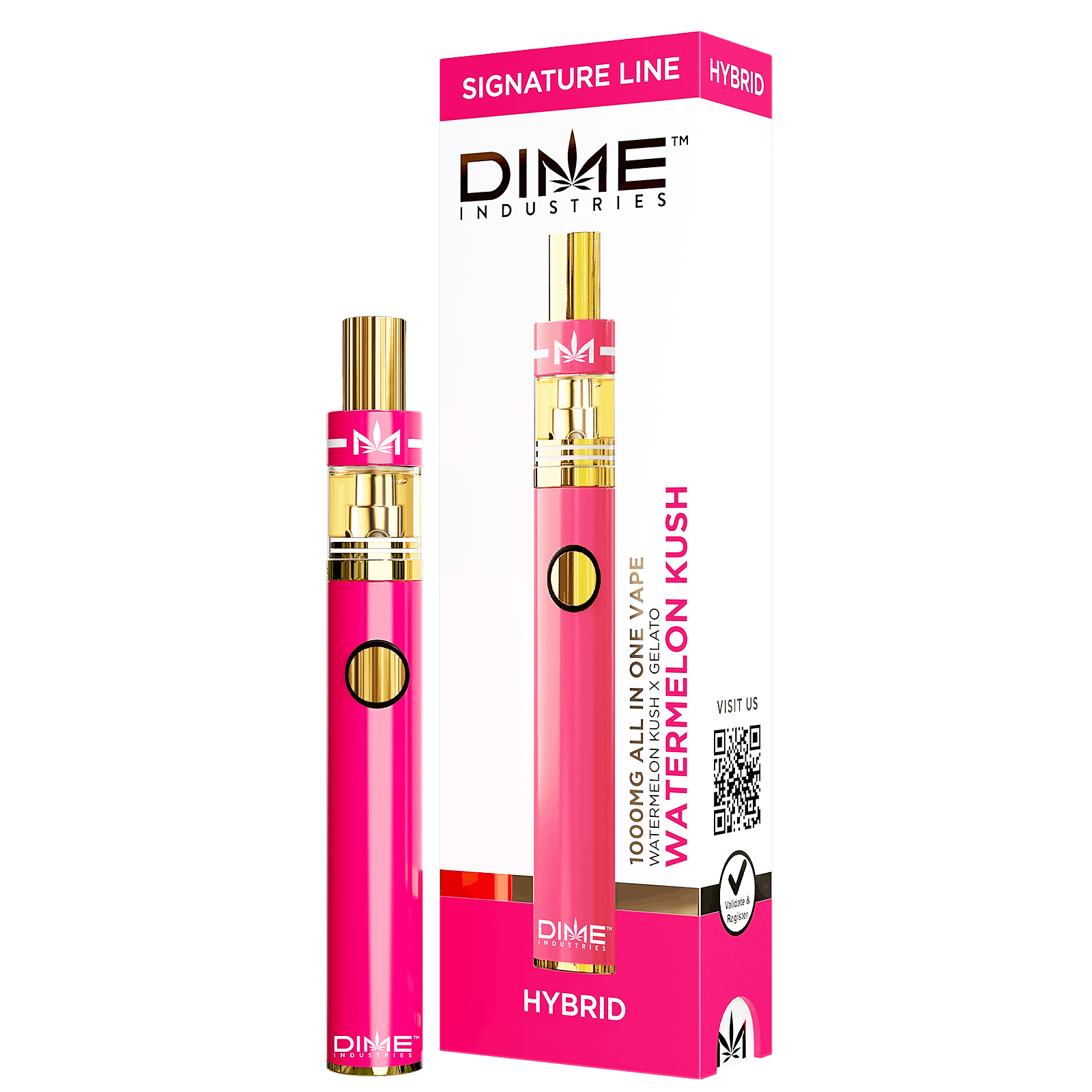 Dime Industries: Watermelon 1000mg All in One Device | Leafly