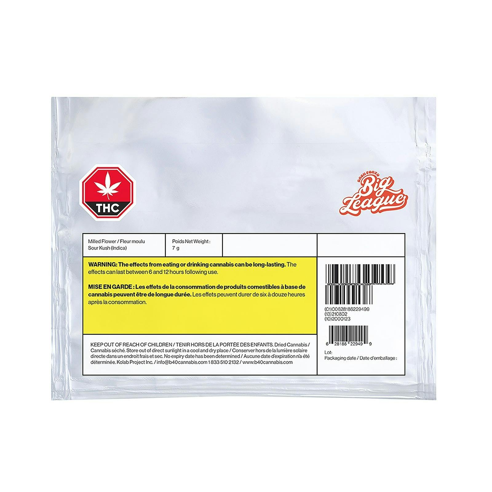 Back Forty: Big League Milled Flower Sour Kush - 7 g | Leafly