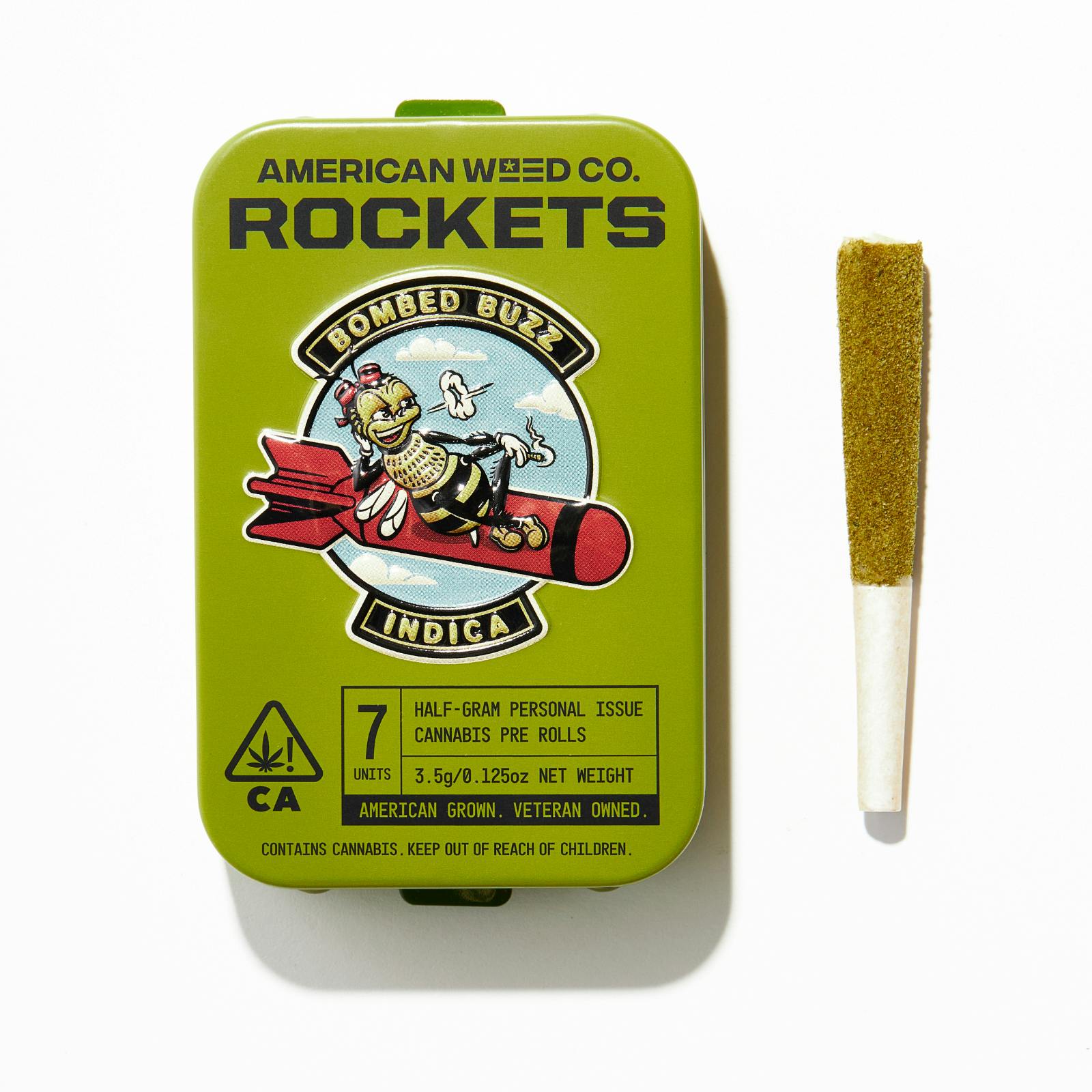 American Weed Co.: Bombed Buzz High THC - Infused Indica Pre-Roll Pack ...