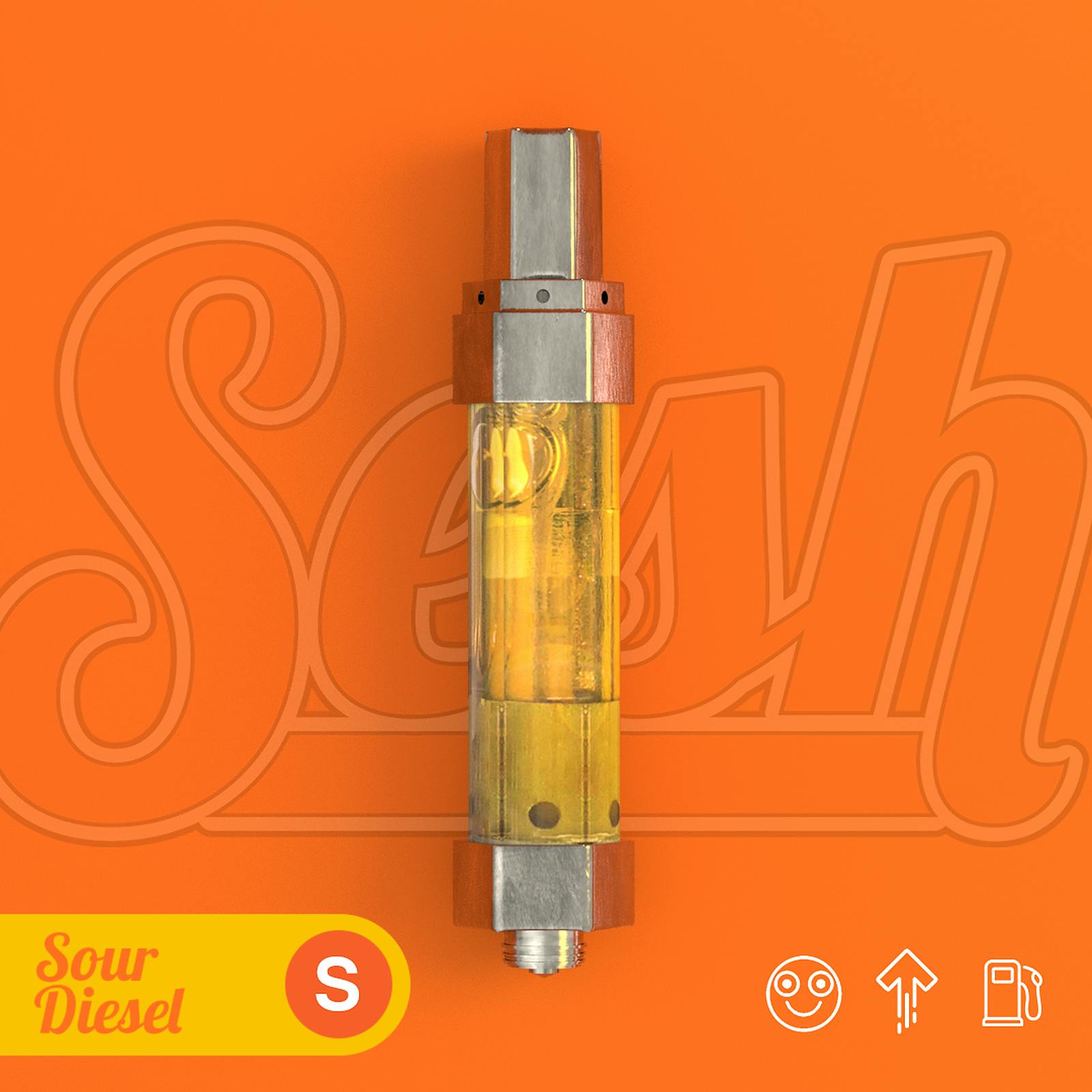 Craft Concentrates: Sesh Cartridge (1000mg) - Sour Diesel | Leafly