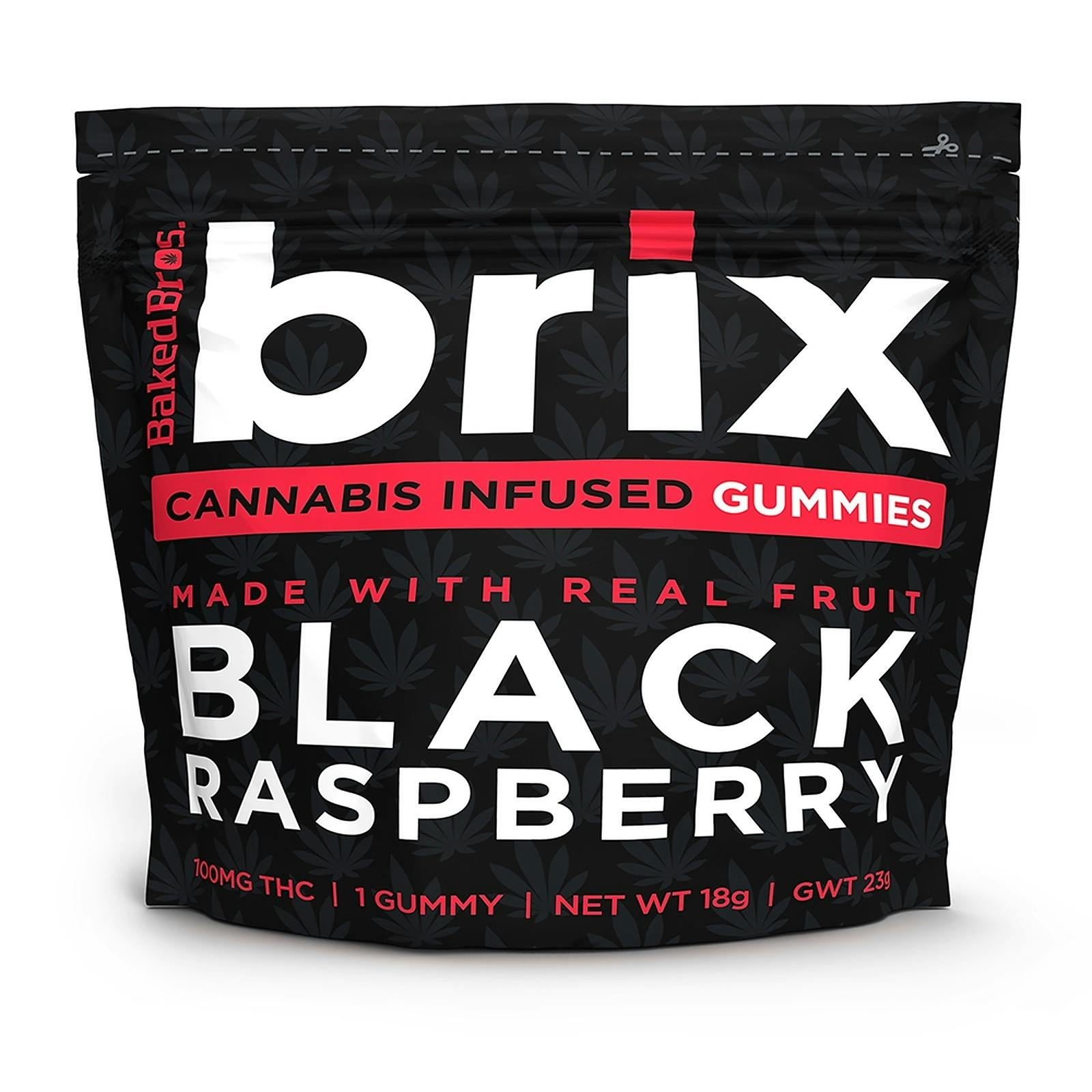 Baked Bros™: Brix Black Raspberry 100mg | Leafly