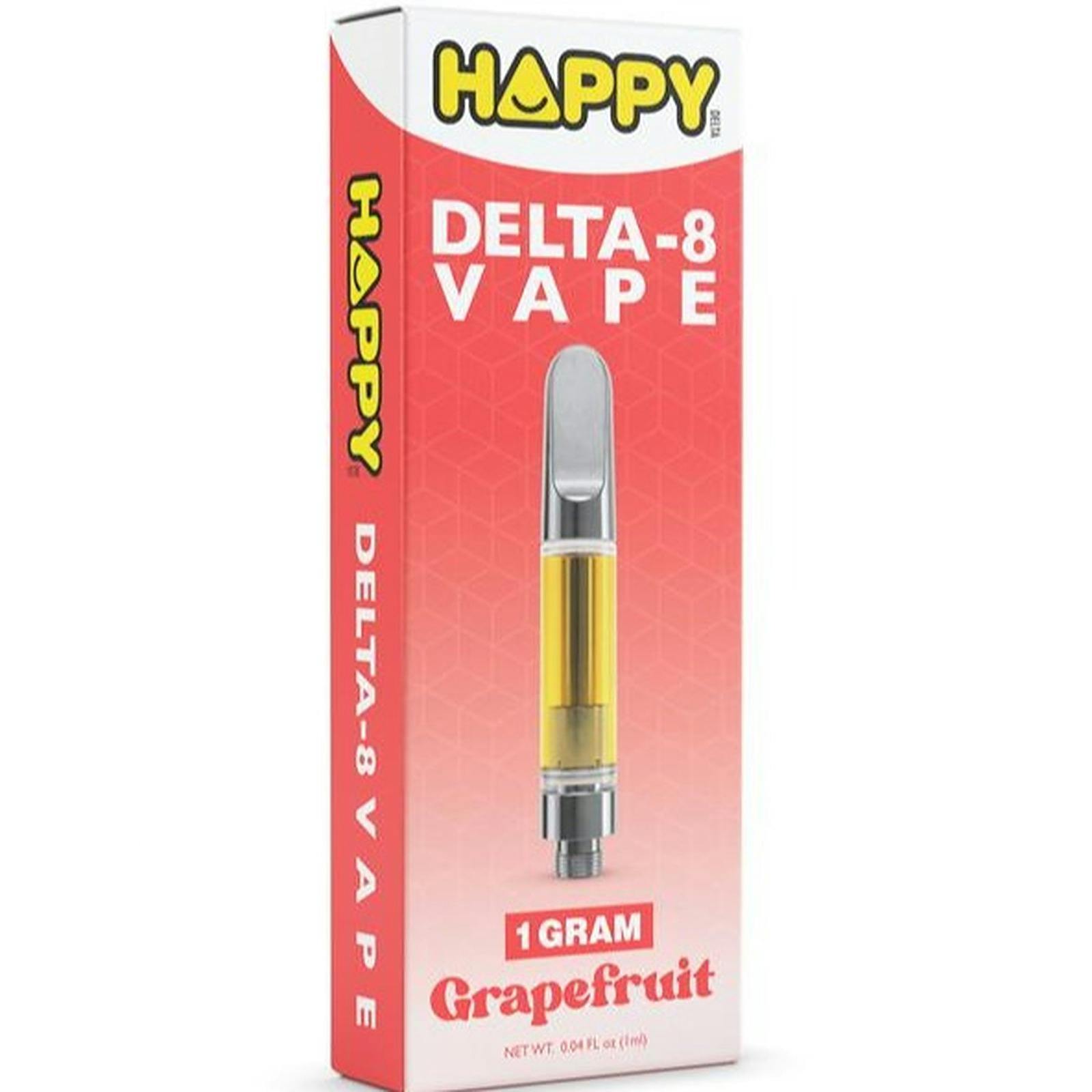 HAPPY Delta: Grapefruit - Happy Delta - Delta 8 Vape Cart | Leafly
