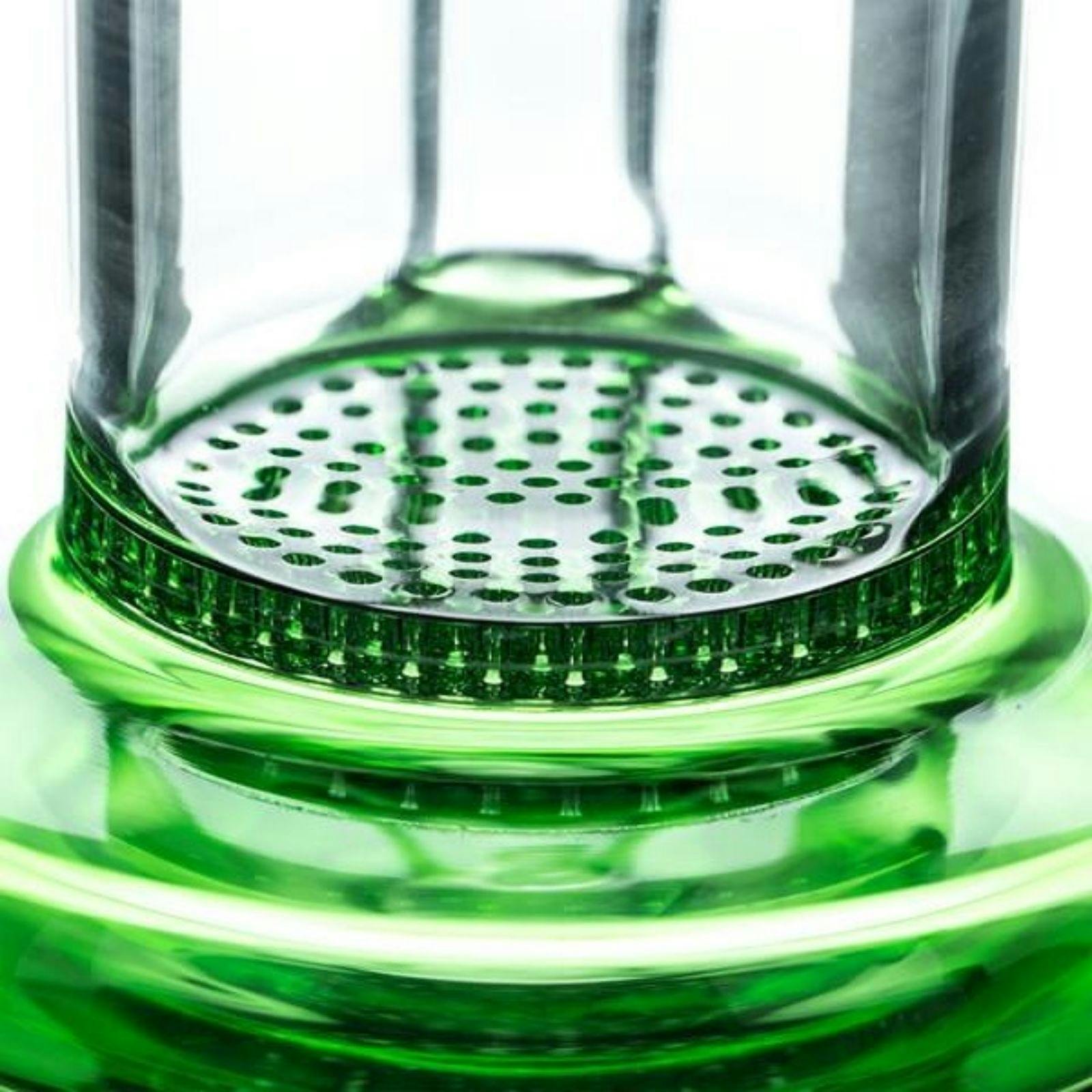 Stash Lab Technologies: 9.5" Honeycomb Perc Puck Base Bong | Leafly